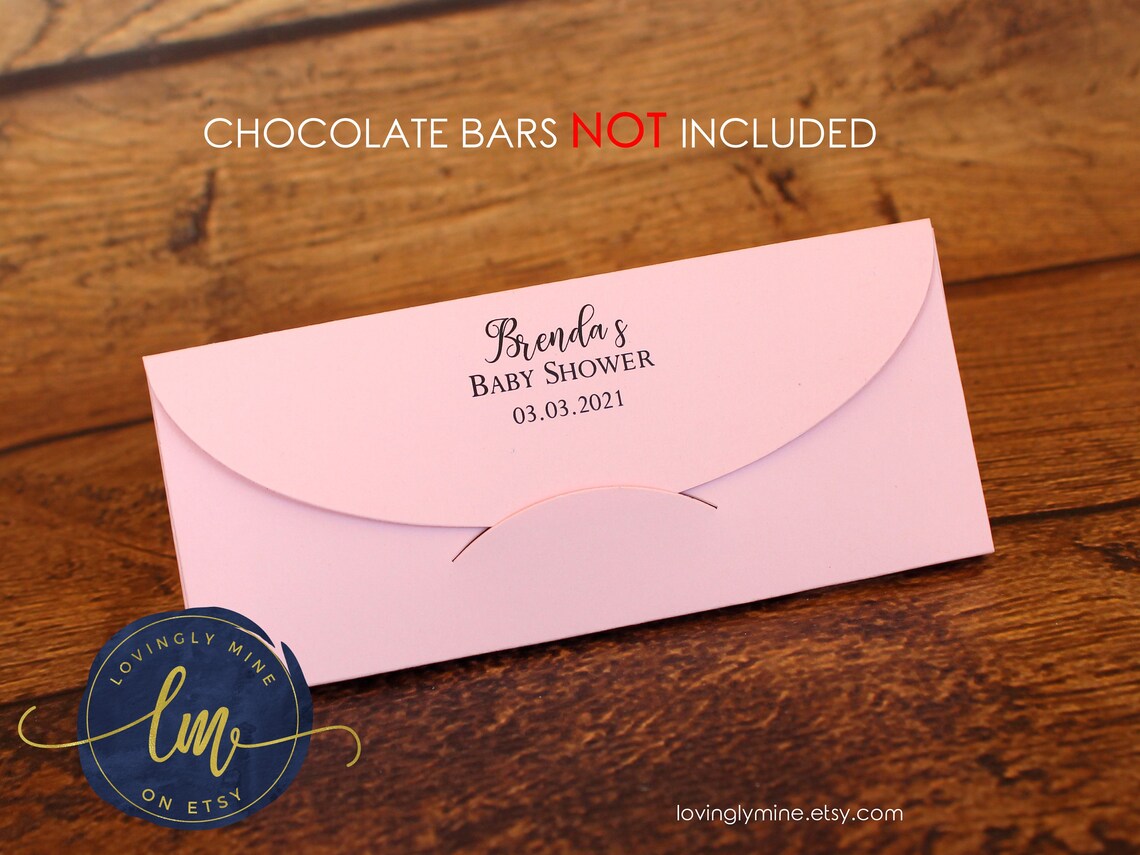 Princess Chocolate Bar Favor Boxes Custom Printed Blush Pink - Etsy