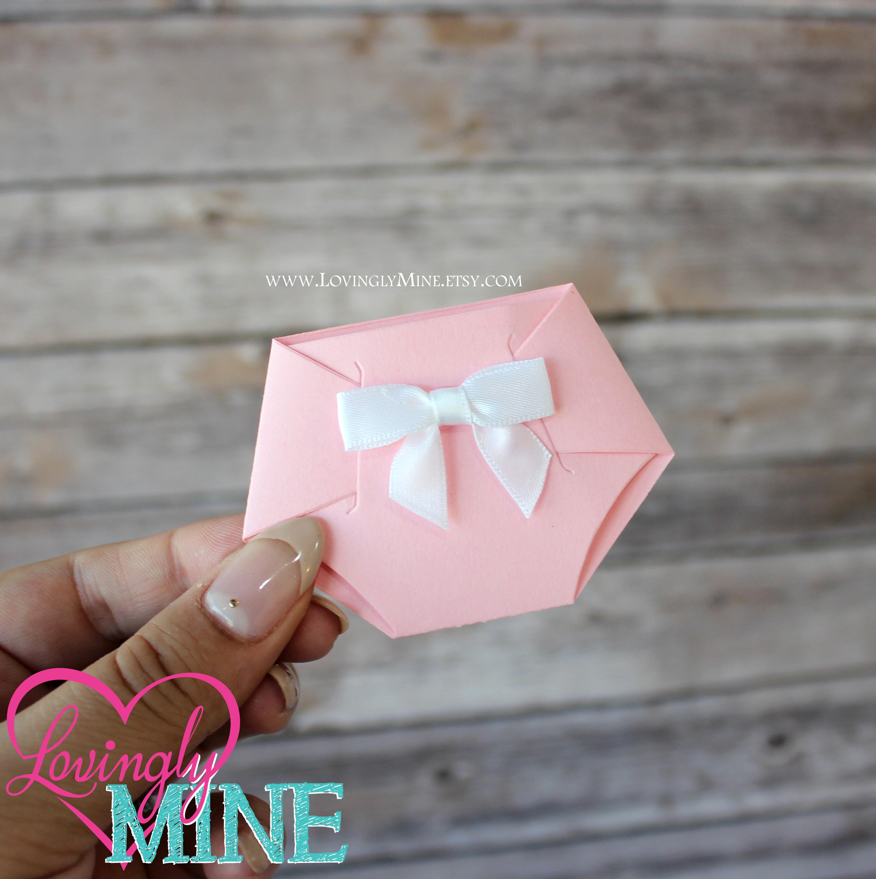 Mini Diaper Pins in Baby Pink Diaper Pins with White Bows | Etsy