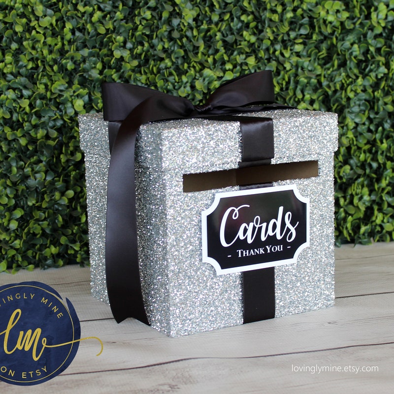 Black Card Box - Etsy