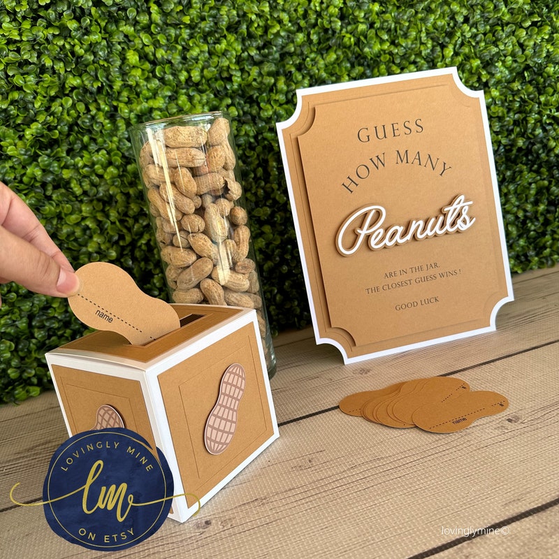 Guess How Many Peanuts - Etsy