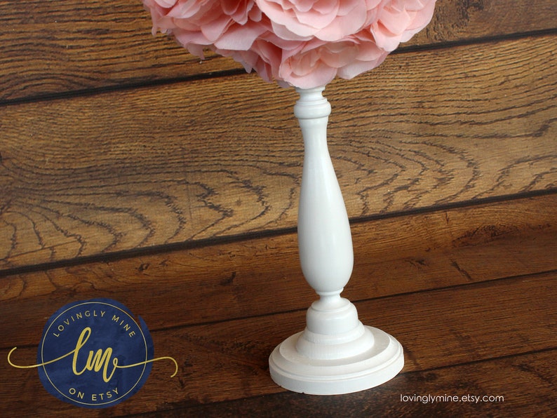 Centerpiece Blush Pink Rose Pomander White Vase Baby Shower - Etsy