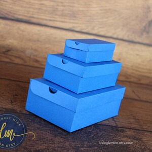 DIY Shoe Box Favors in Royal Blue 65lbs Cardstock - Available in Three ...