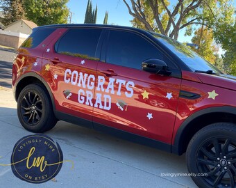 Magnetic Car Decoration Congrats Grad Banners Graduation Car | Etsy