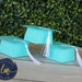 Light Teal Aqua Graduation Grad Cap Favor Boxes With White - Etsy