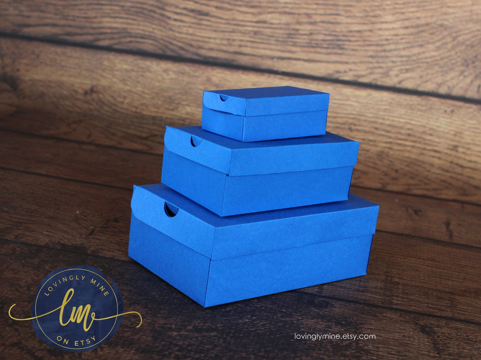 DIY Shoe Box Favors in Royal Blue 65lbs Cardstock Available - Etsy
