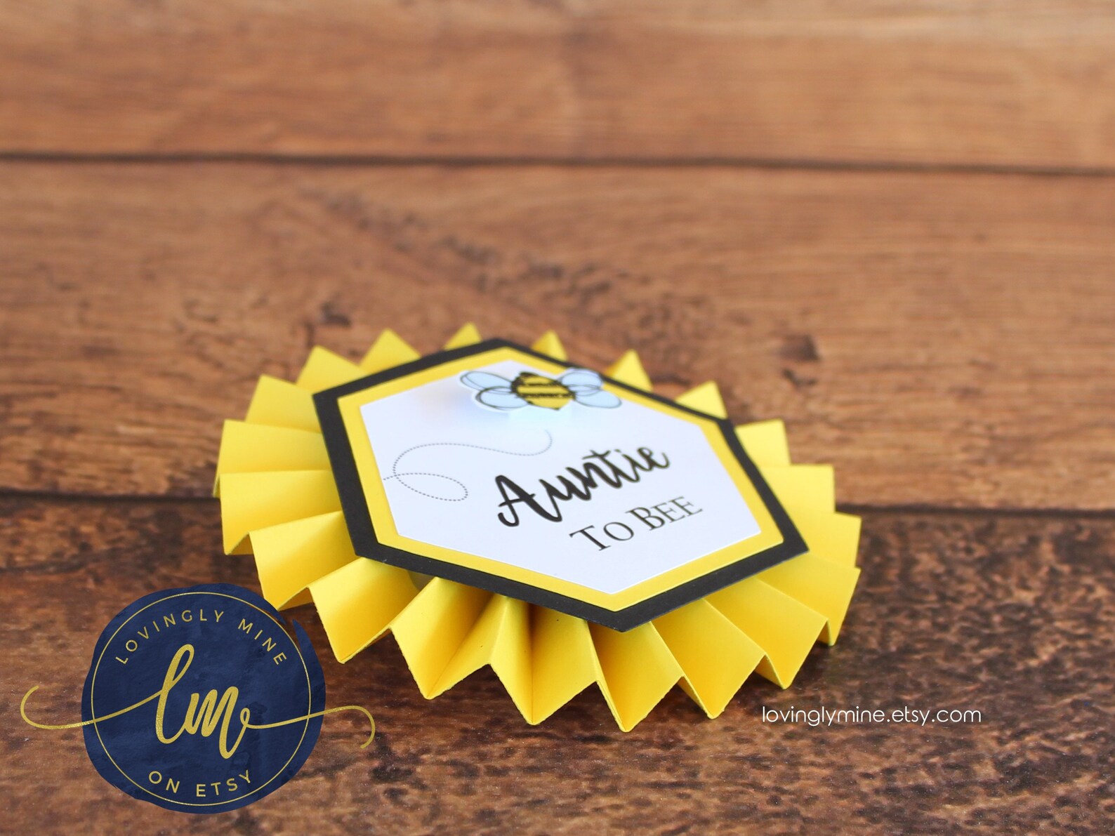 Name Tags/corsages Bumble Bee Yellow Black & White Baby | Etsy