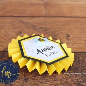 Name Tags/corsages Bumble Bee Yellow Black & White Baby - Etsy