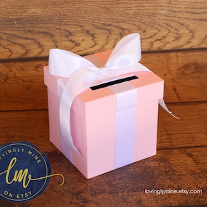Mini Game Card Box | 6 X 6 X 6 Inches Game Box With Slot in Baby Pink ...