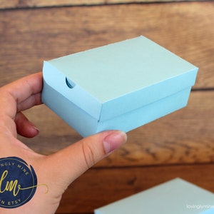DIY Shoe Box Favors in Baby Blue 60lbs Cardstock - Available in Three ...