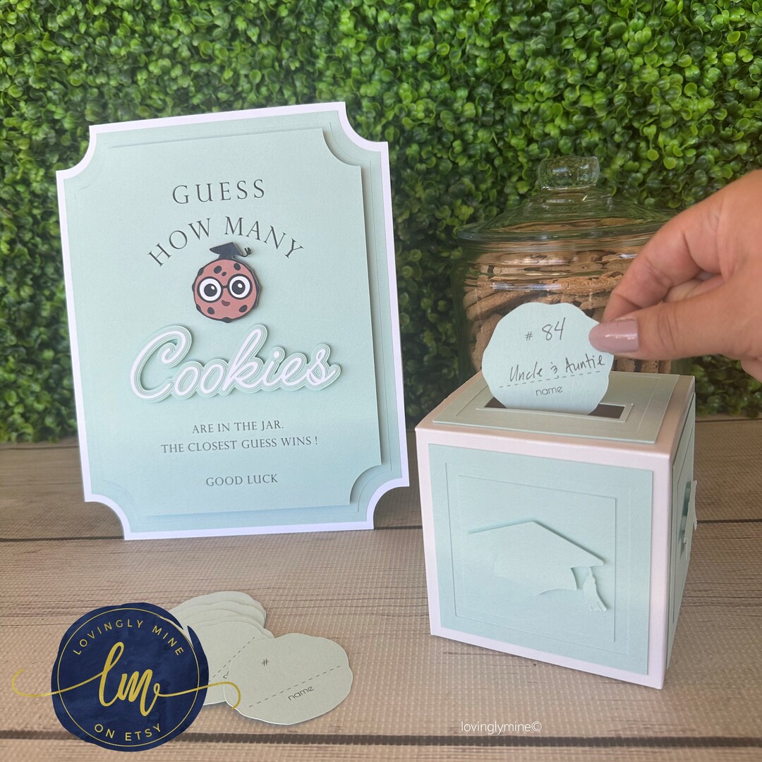 One Smart Cookie, How Many Cookies Game Kit in Light Baby Blue & White ...