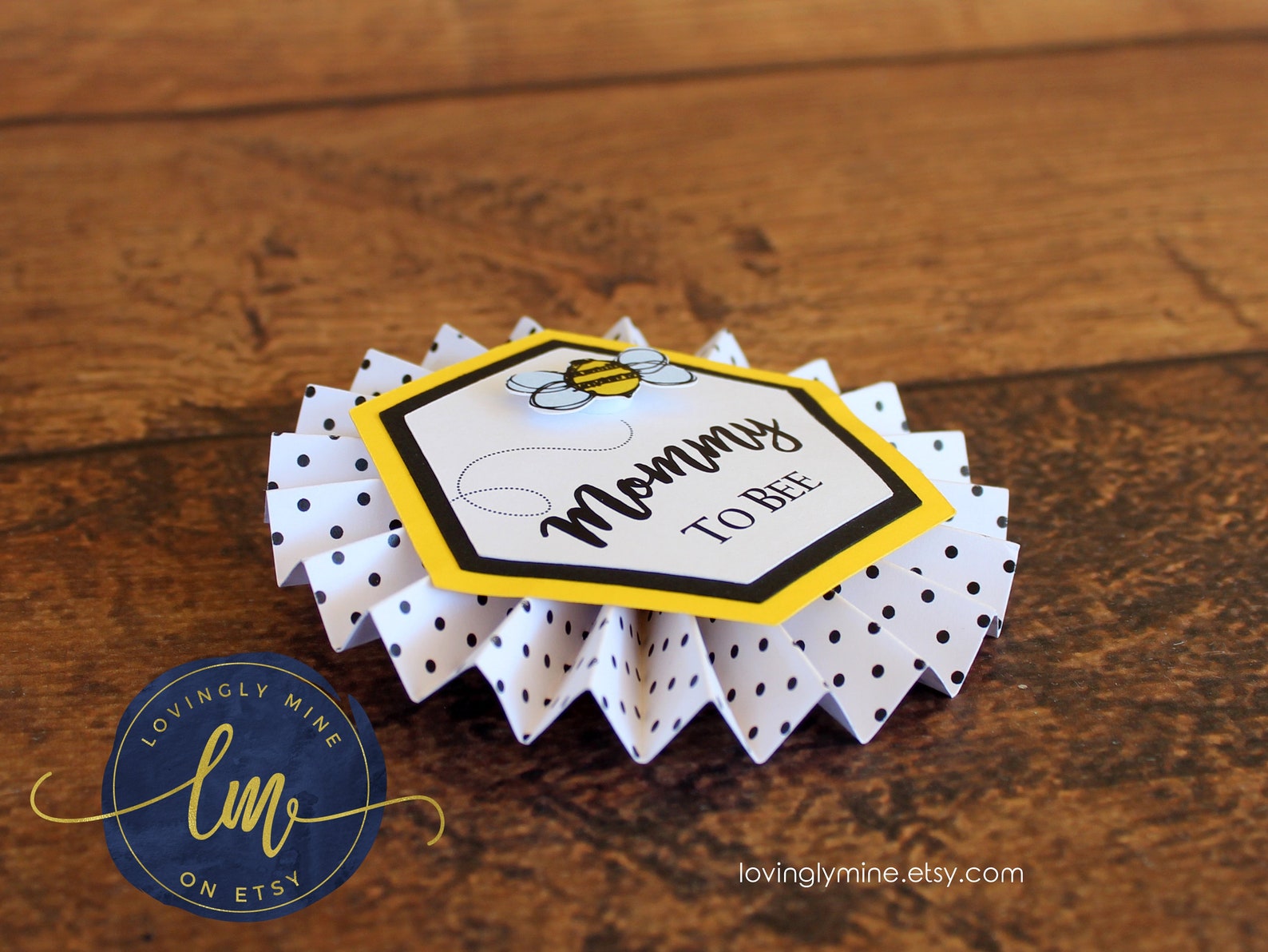 Name Tags/corsages Bumble Bee Yellow Black & White Baby | Etsy
