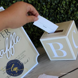 Diaper Raffle Game Kit With Sign and Mini Card Box in - Etsy