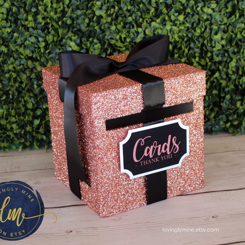 Gold Theme Card Box - Etsy