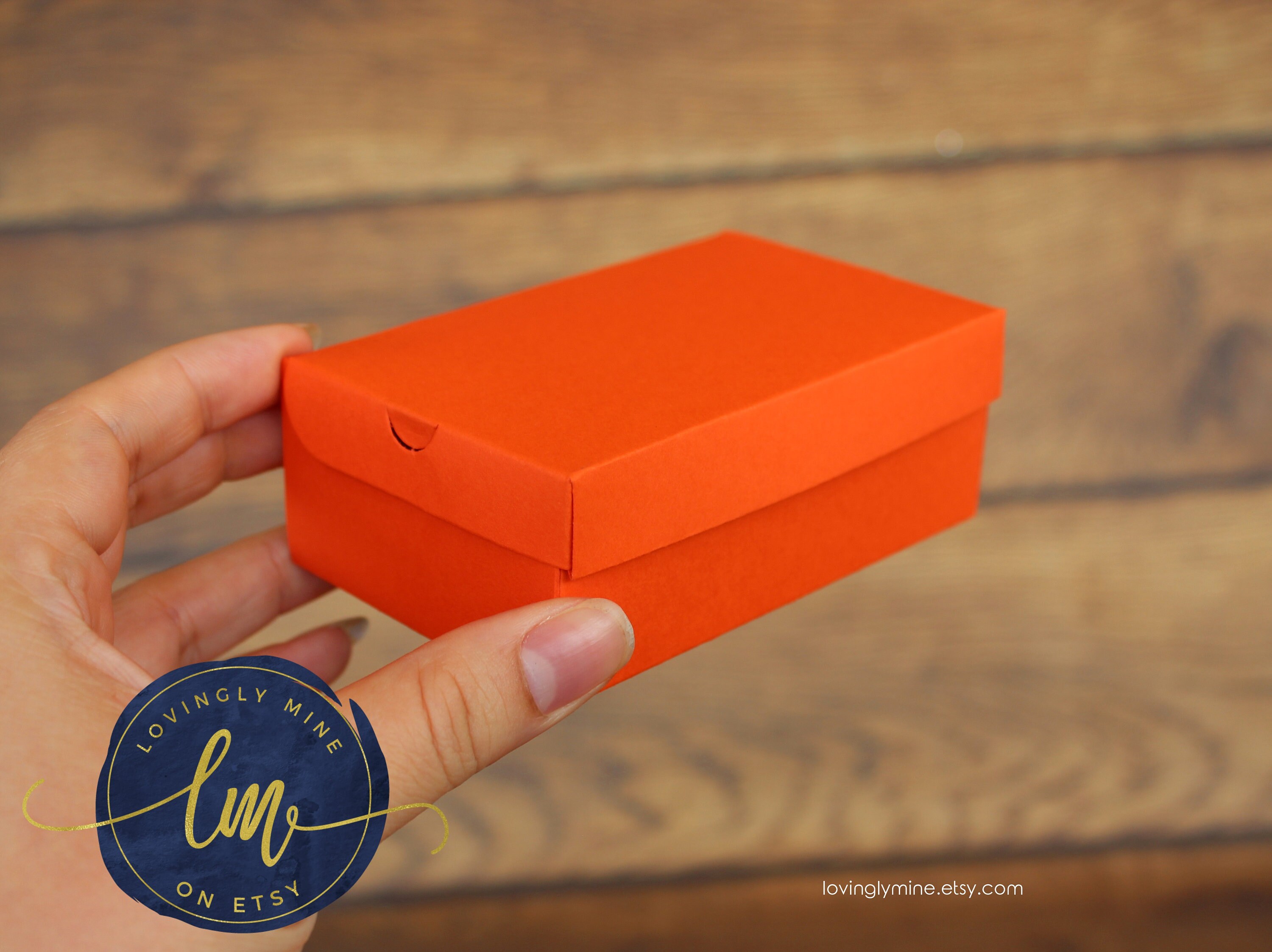 Yellow DIY Shoe Box Favors in 65lbs Cardstock Available in | Etsy