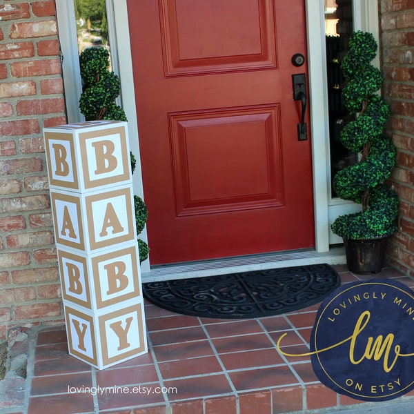 Baby Blocks Decorations - Etsy