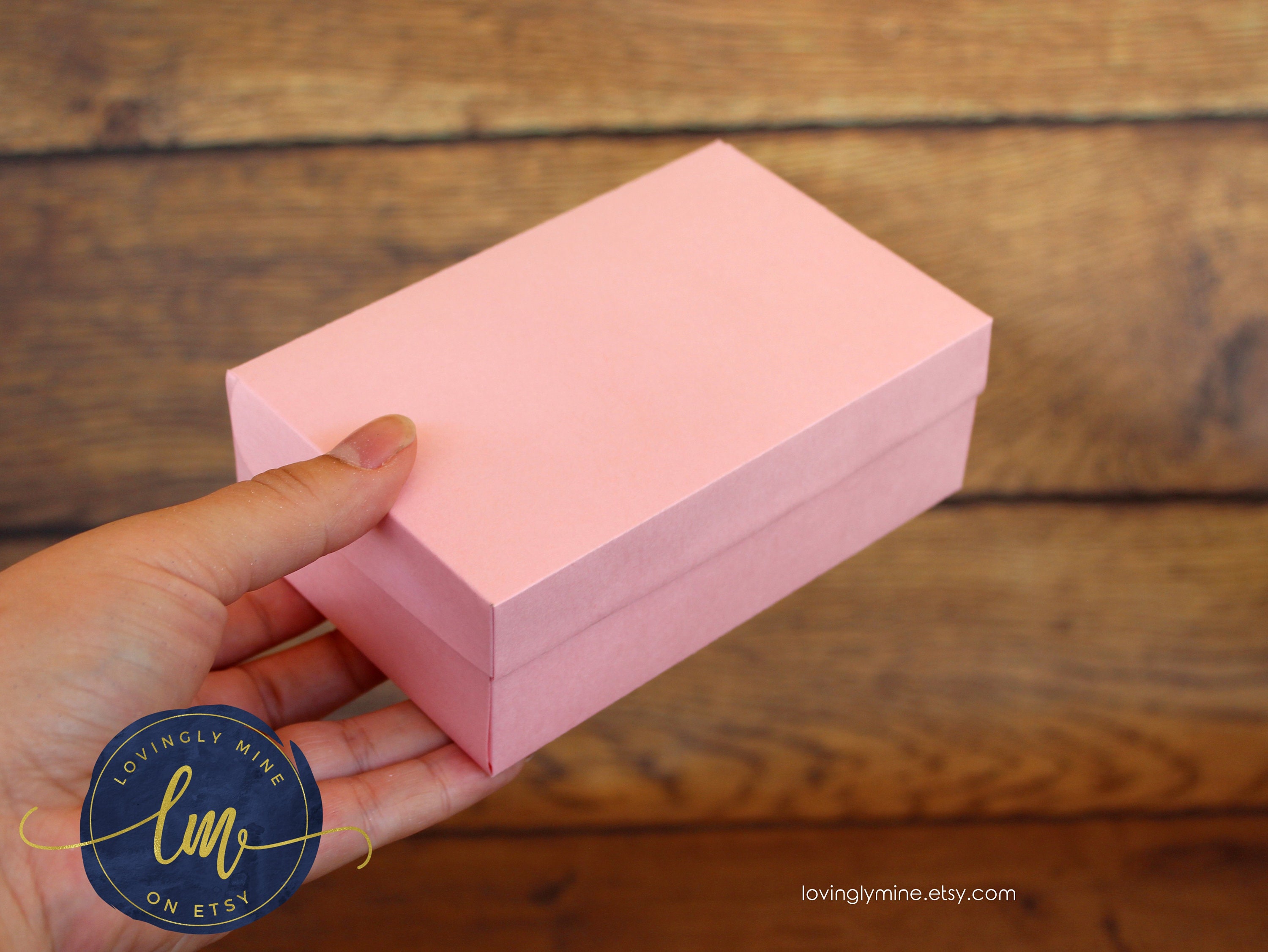 DIY Shoe Box Favors in Baby Pink 60lbs Cardstock Available | Etsy