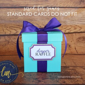 Mini Game Card Box 6 X 6 X 6 Inches Game Box With Slot in - Etsy