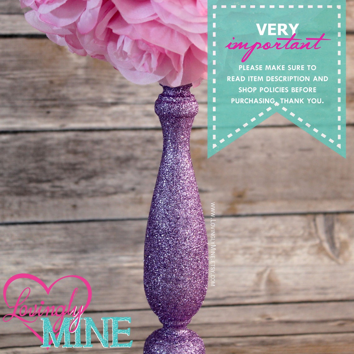 Centerpiece Pink Rose Pomander Glitter Lavender Vase Unicorn - Etsy