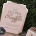 Diaper Raffle Game Kit With Sign and Mini Card Box in Blush Pink and ...
