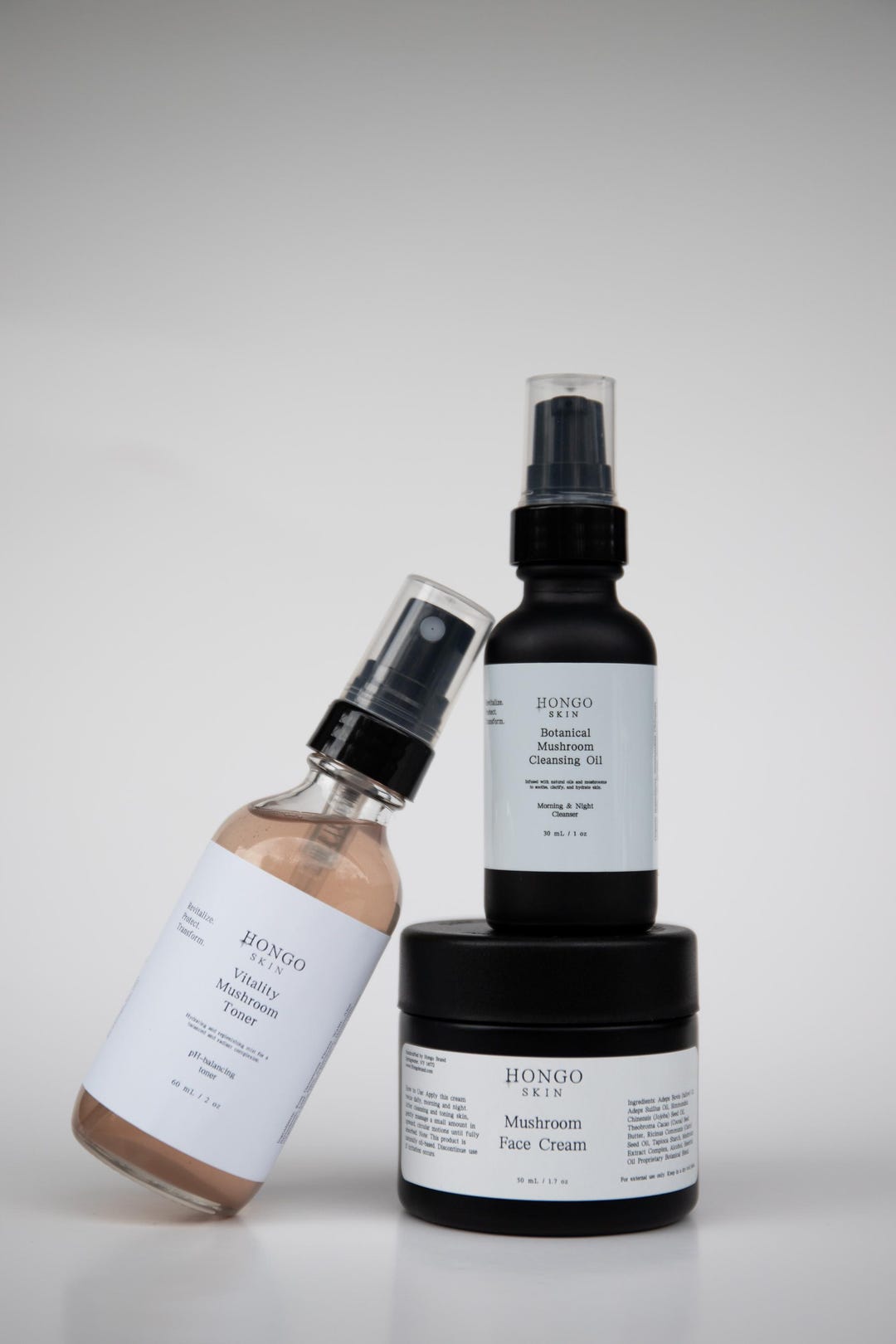 Mushroom Skincare Trio • Tallow Face Cream, Cleanser & Toner - Etsy
