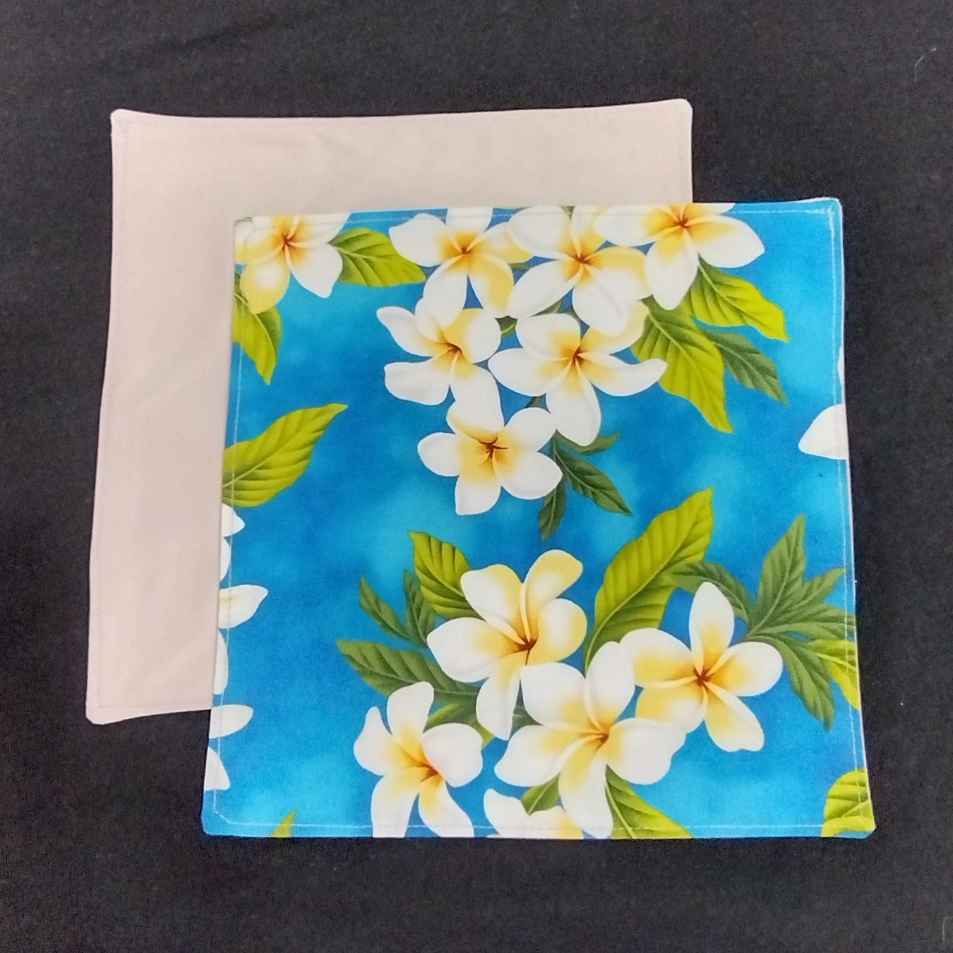 Plumeria Handkerchief With Microfiber Silk Cleaning Cloth. - Etsy