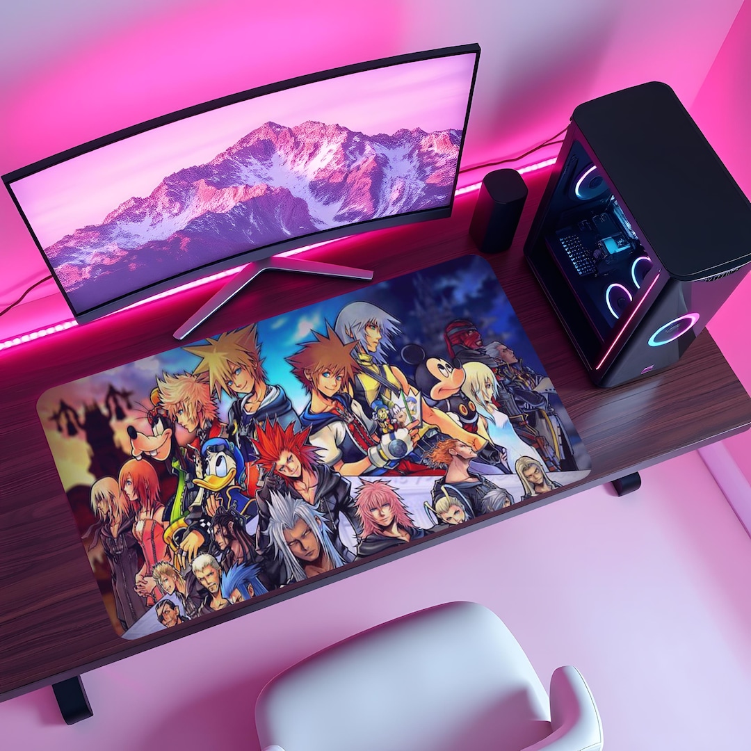 Kingdom Hearts Inspired Mouse Pad – Anime RPG Gaming Desk Mat, Stitched ...