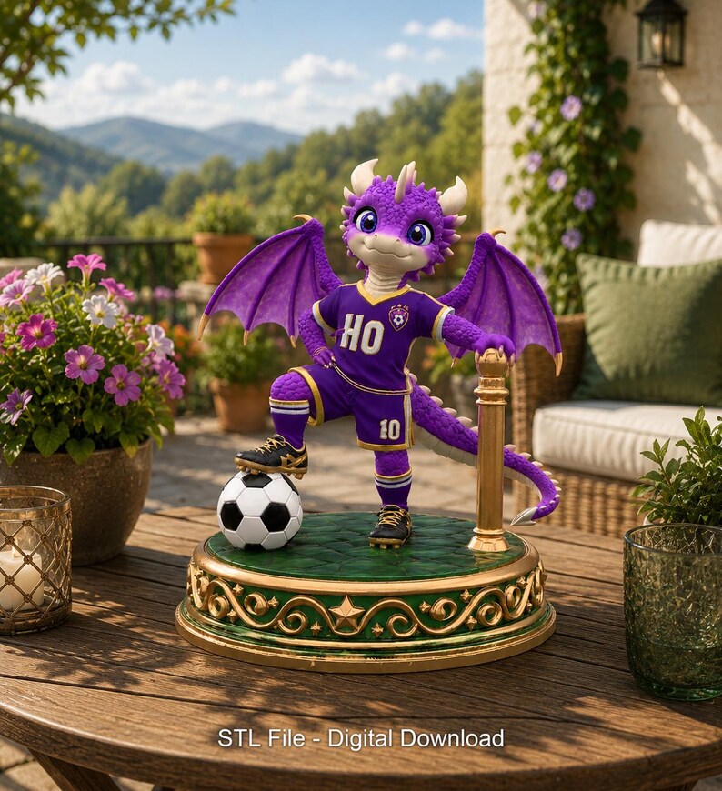 Fantasy Football Dragon STL for 3D Printing - Etsy
