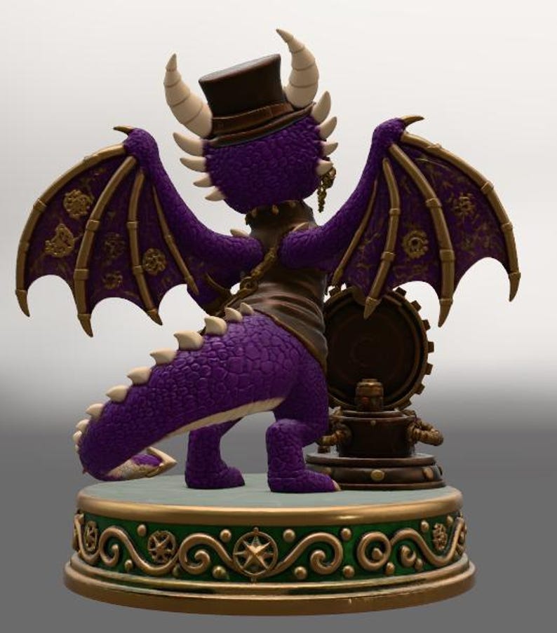 Clockwork Fantasy Dragon STL for 3D Printing - Etsy