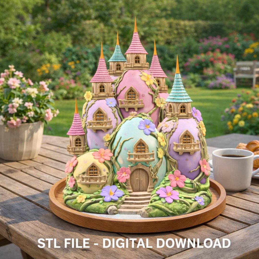 Fantasy Egg Castle STL File– 3D Printable Easter Decoration - Etsy