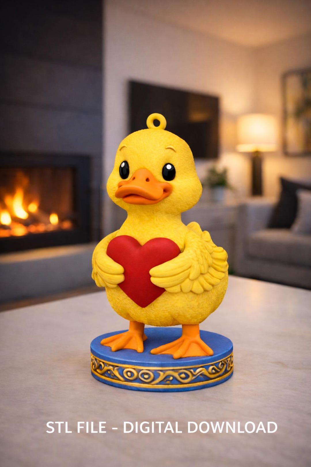 Duck With Heart 3D Model – Valentine's Day Decor (STL File) - Etsy