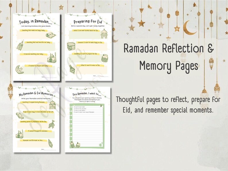 Kids Ramadan Journal Printable | 30 Day Islamic Activity Workbook | Eid ...