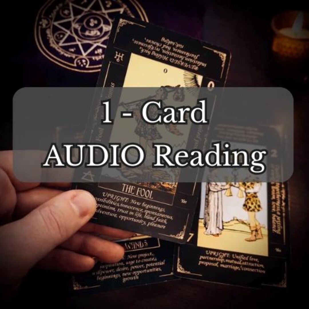 1-card Tarot Reading Audio | Voice Note Guidance | Love, Career ...