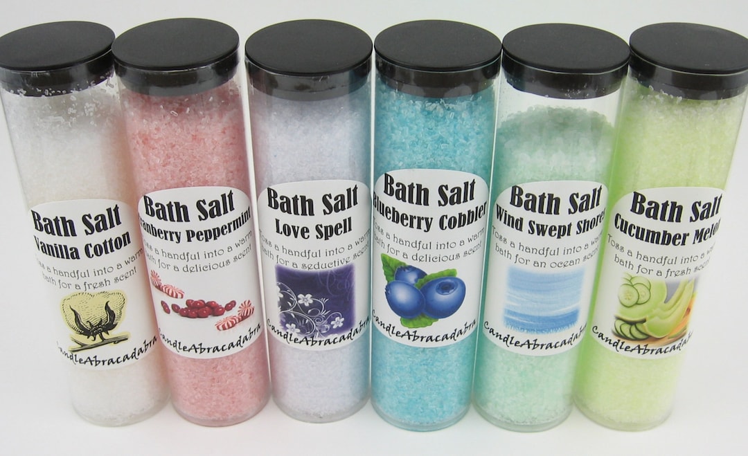 Coarse Scented Bath Salt With Dead Sea and Epsom Salts (7 Oz) - Etsy