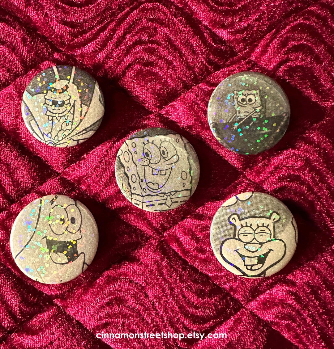 Spongebob Squarepants Set of 5 Pins - Etsy