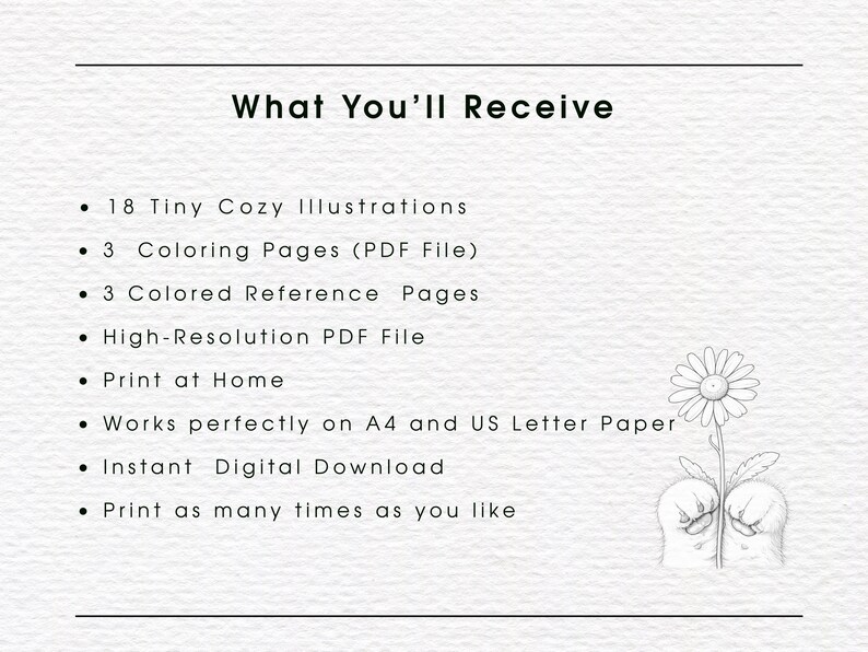 Adhd-friendly Mini Kitty Coloring Pages Printable PDF | 18 Tiny Cute ...