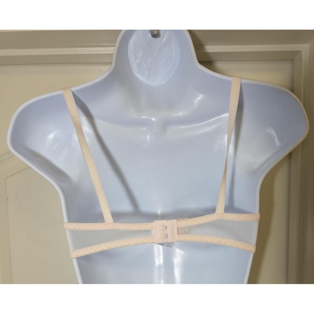 Vtg 1980s 90s Olga Bra Pink Lace Underwire Bow 33442 Size 32C Made in ...