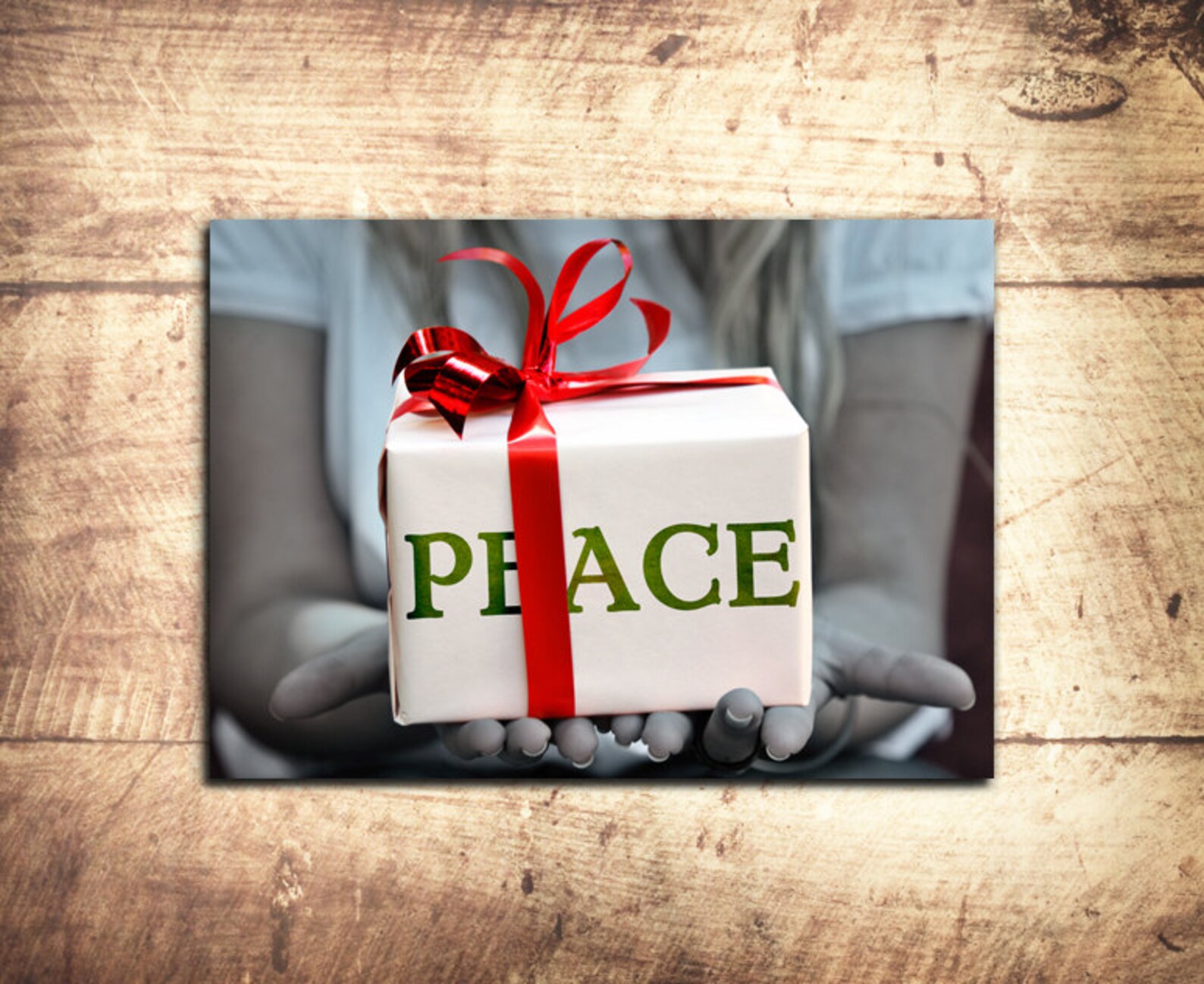 Printable Greeting Card Wishing You Peace - Etsy