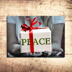 Printable Greeting Card - Wishing You Peace - Etsy