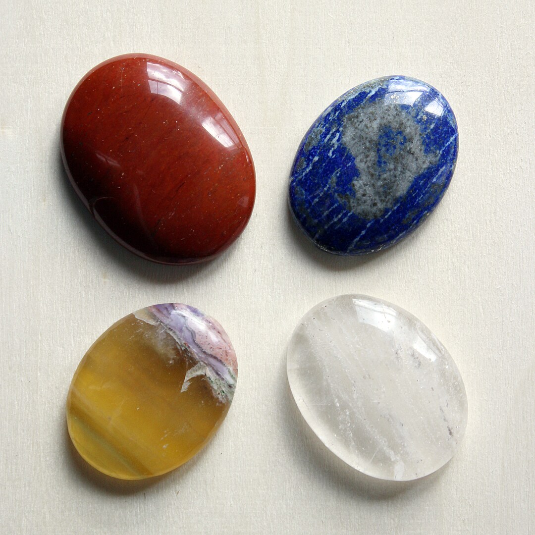 Worry Stone Set in Gift Box - Crystal Starter Kit, Palm Stones ...