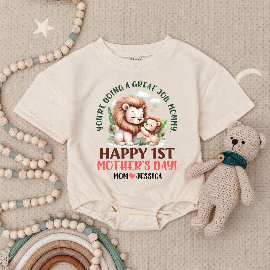 You're Doing a Great Job Mommy Lion Baby Romper, Mother's Day Gift 2025 ...