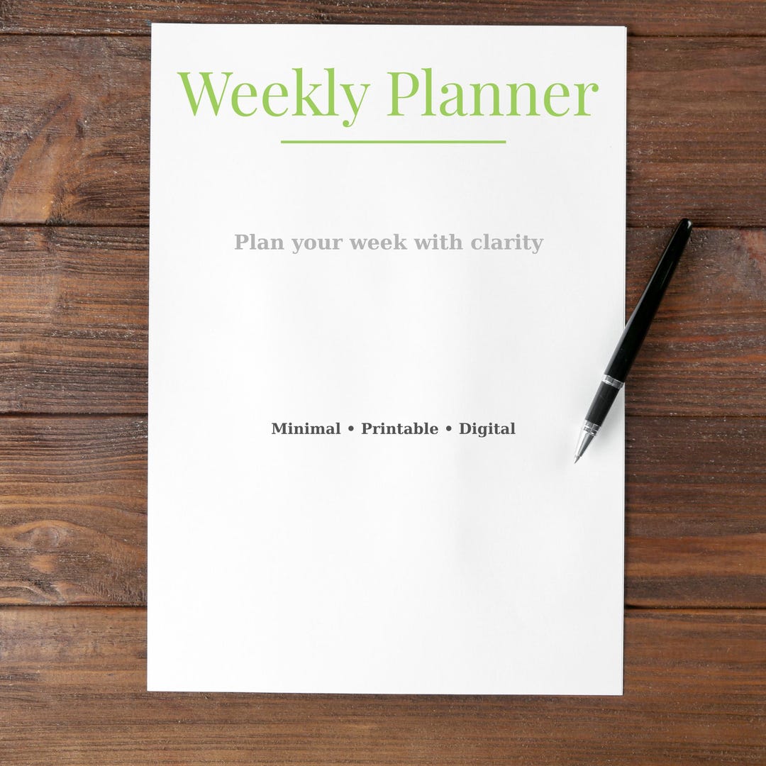 Weekly Study Planner for University Students | Printable Exam Schedule ...