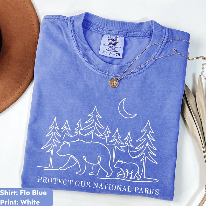 Protect Our National Parks Shirt, Mama Bear Graphic Tee, Comfort Colors ...