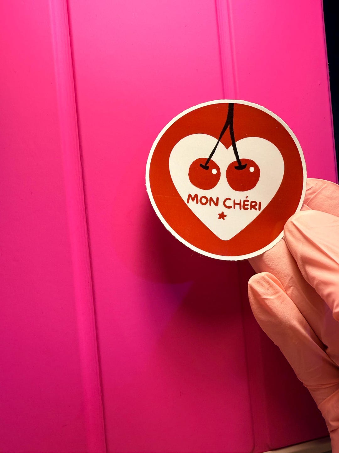 Sticker, Girly, Cherry, Pink, Red, Mon Cheri - Etsy