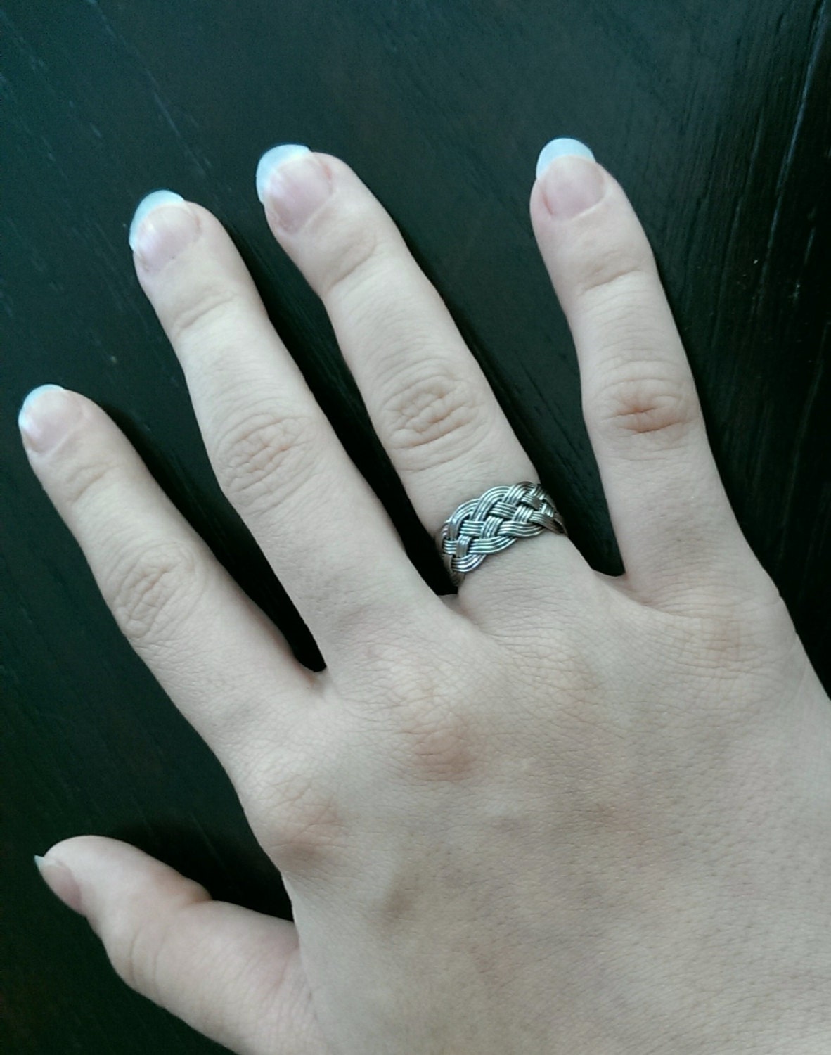 14k White Gold Turks Head Ring - Etsy