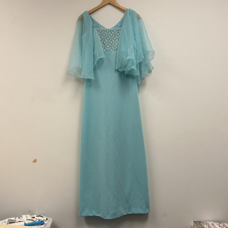 Vintage 1970s Chiffon Dress - Etsy