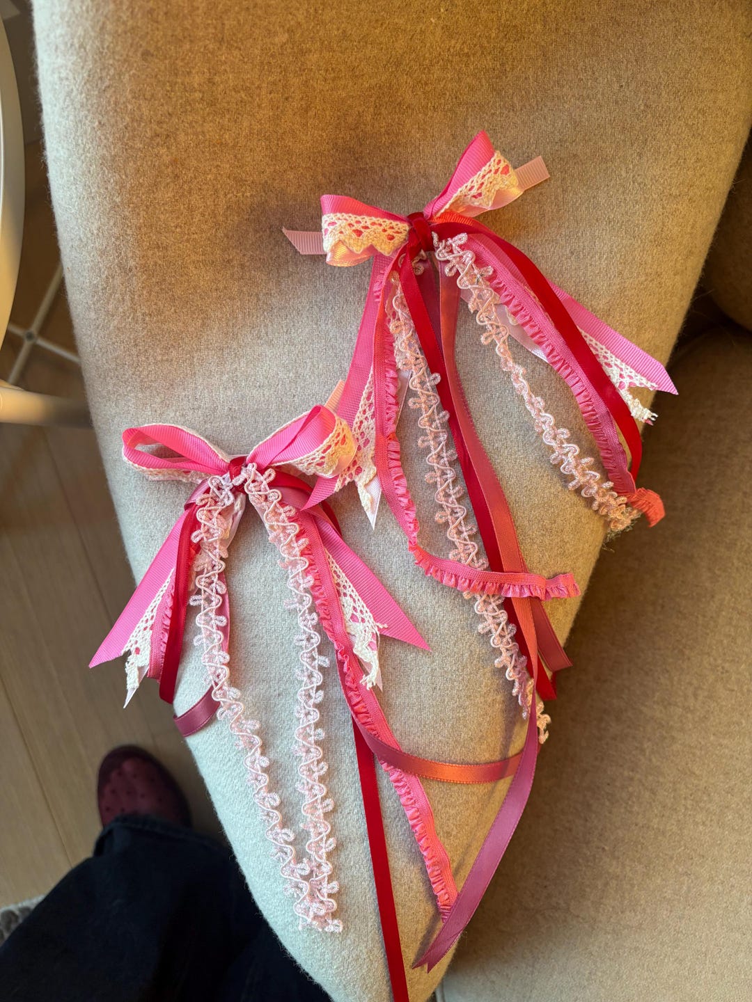 Pink Bows for Cowboy Boots - Lace & Ribbon Boot Charms - Valentine’s ...