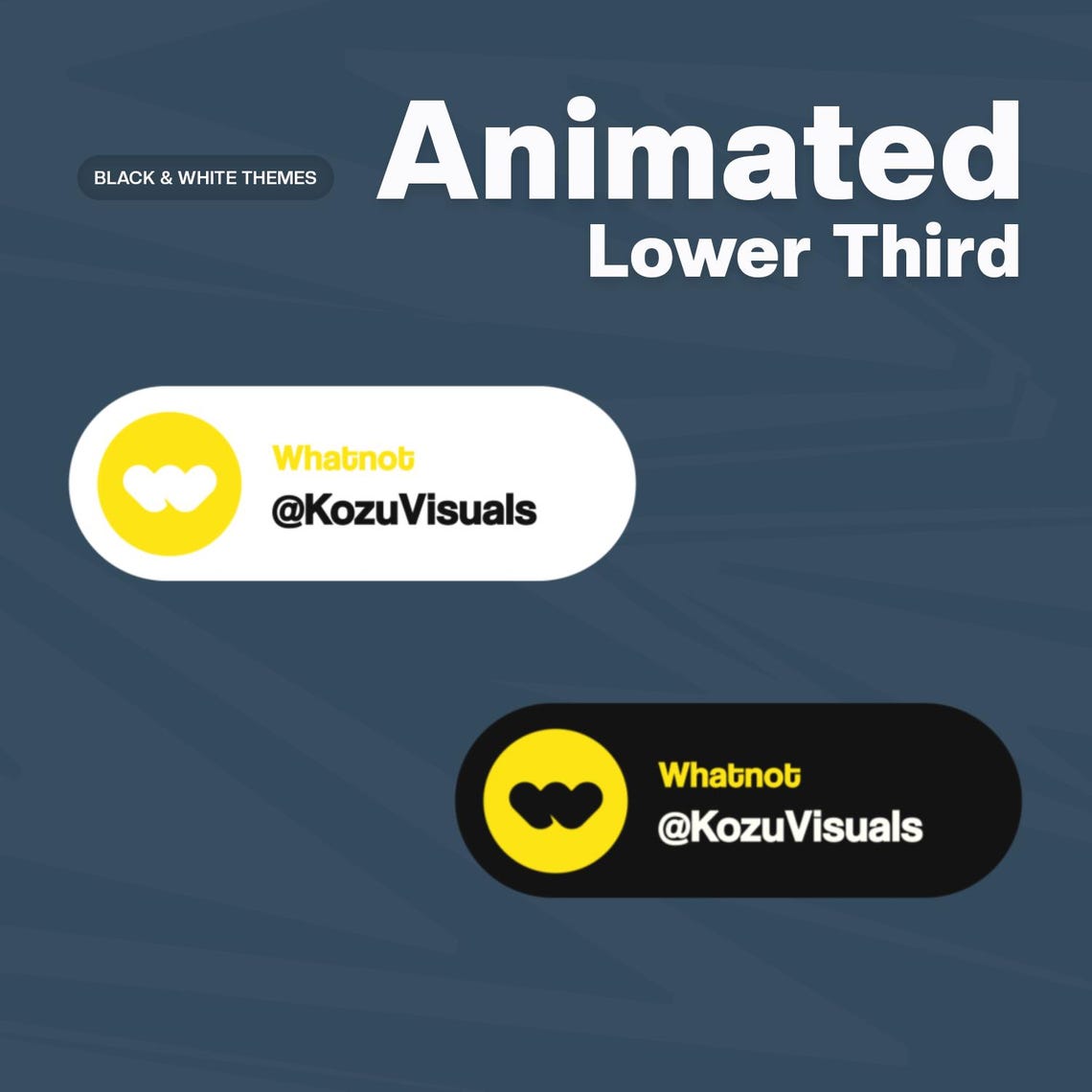 Minimal Whatnot Lower Third Overlay – Clean Animated Stream Graphic for ...