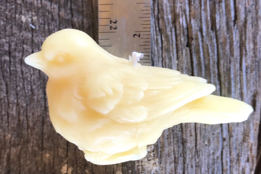 3 Bird Shaped Beeswax Candles // Pure and Natural // Set of 3 - Etsy