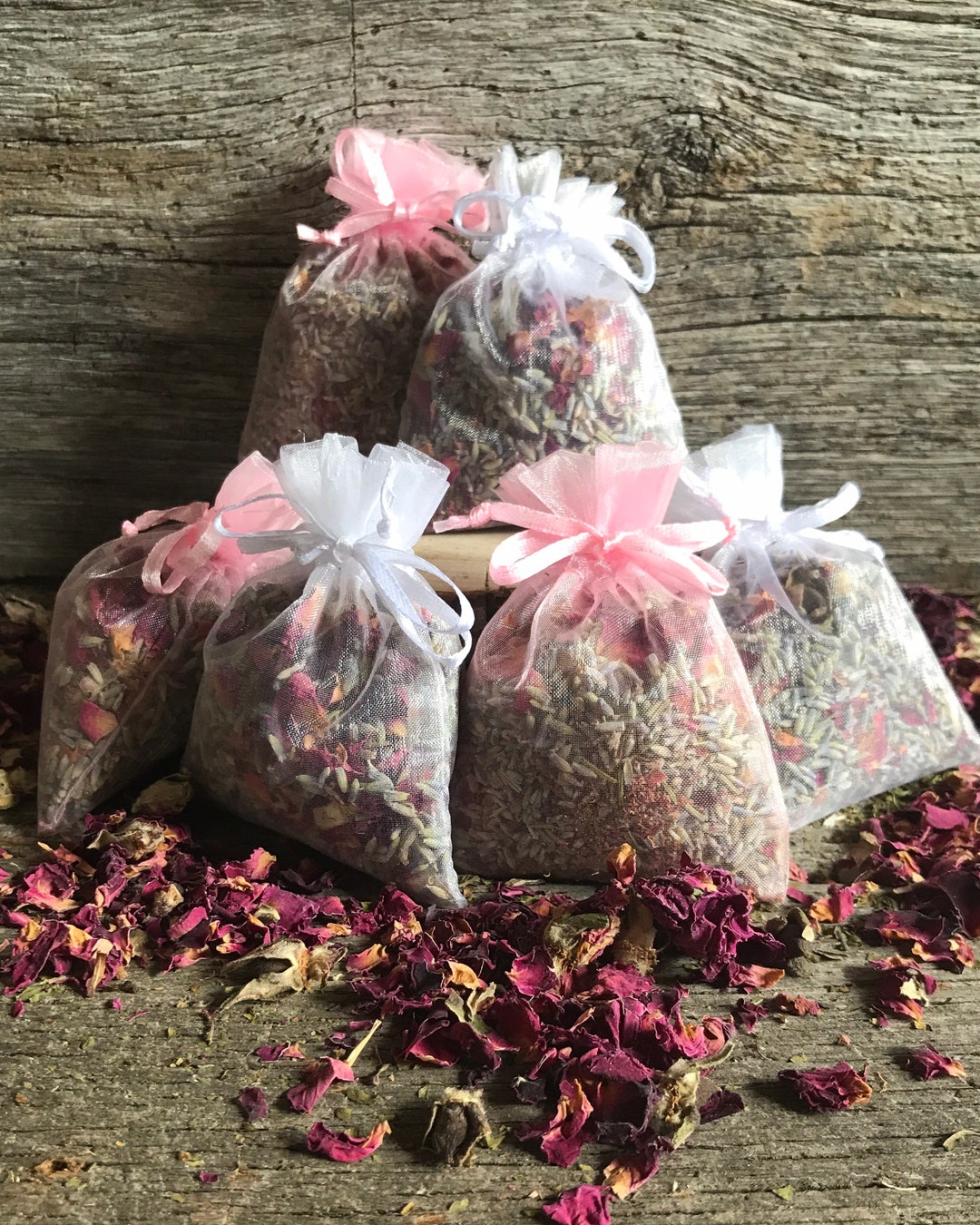Set of 6 Rose and Lavender Sachets - Etsy
