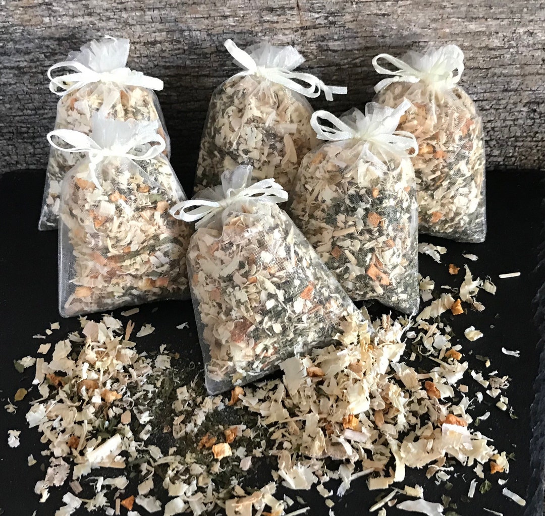 Set of 6 Pine, Mint and Orange Sachets - Etsy